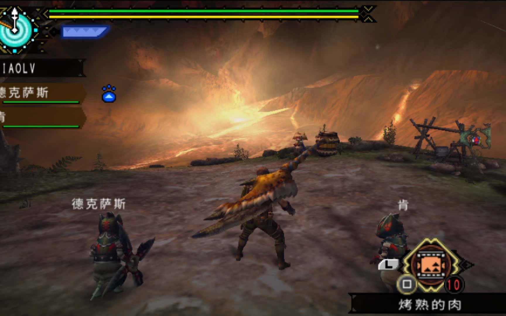 木子小驴解说《PSP怪物猎人3》上位任务运气采集的护石第176期