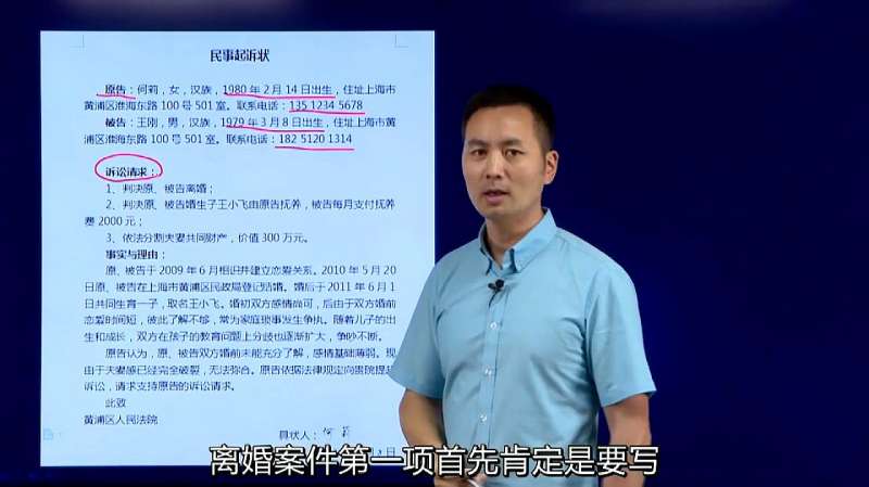 要写一份合格的离婚起诉状,以下几点很重要需要注意