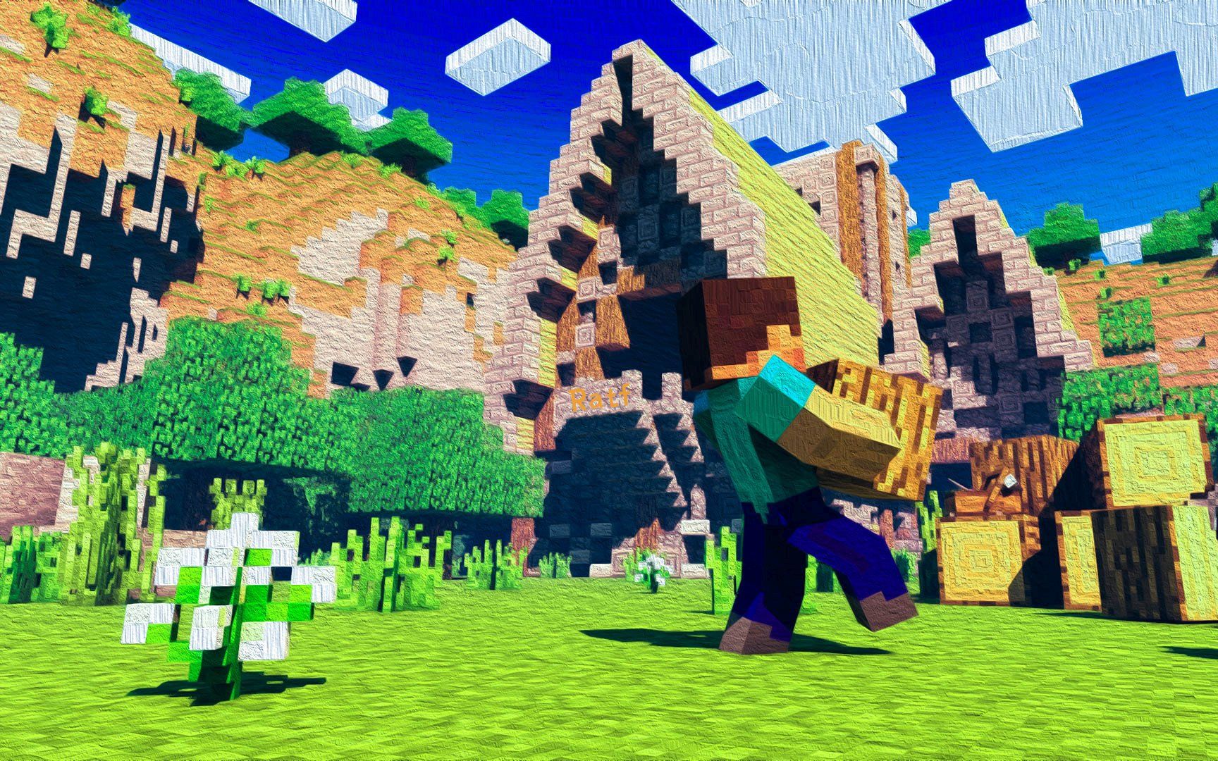 【46开】《我的世界》我的世界46开解说盘灵古域9:绿洲居然要小姑娘...