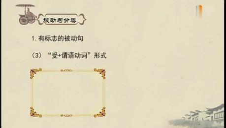 文言句式:被动句