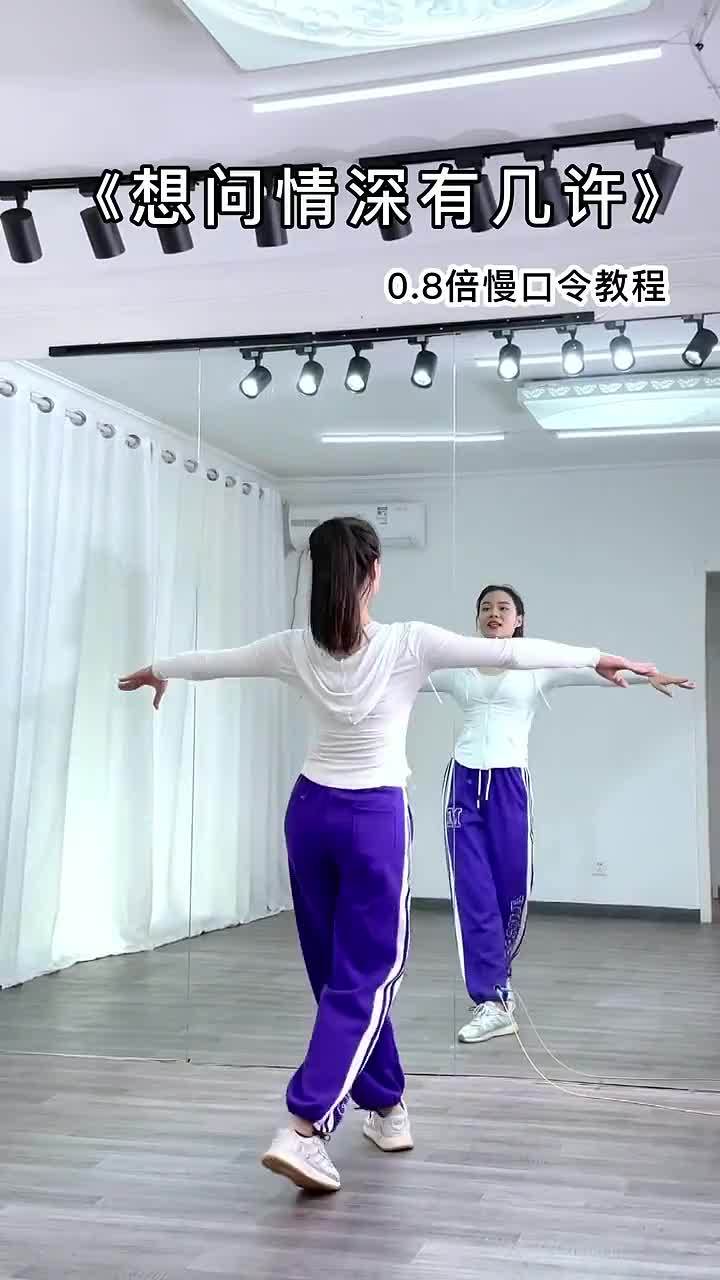 《想问情深有几许》慢动作口令教程零基础学舞蹈简单易学