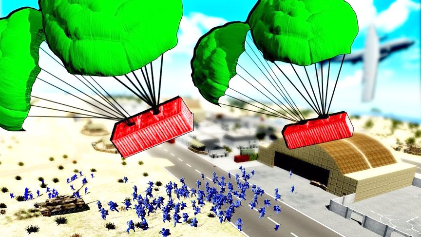 战地模拟器!空投补给地图!机甲战士呼叫卫星导弹?面面解说