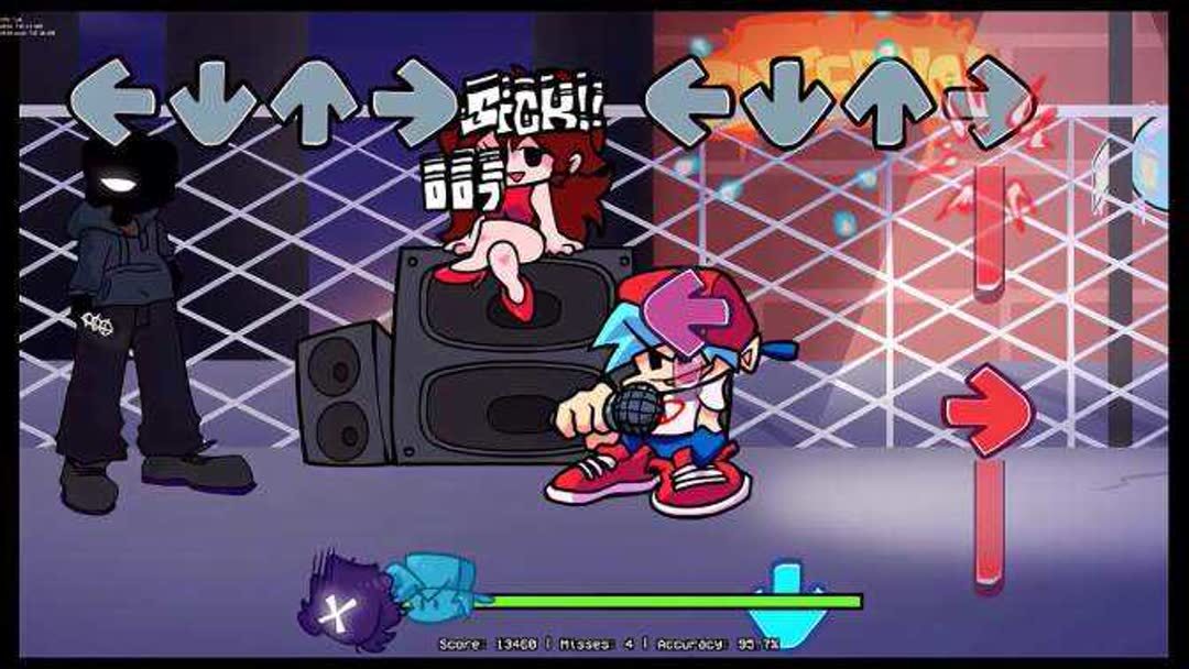 FNF周五夜放克游戏 新模组黑暗DARK对战男友BF