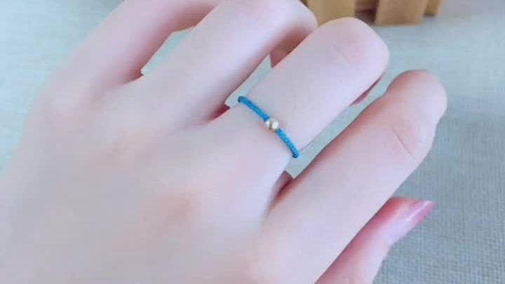 #纯手工编制 #戒指 #无痕戒指
