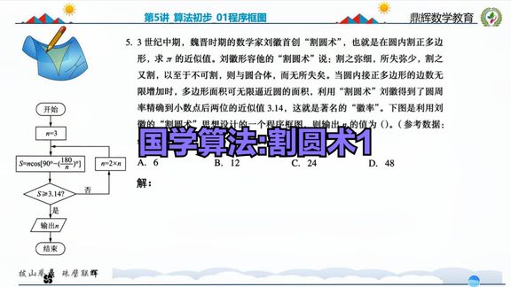 《高考数学易错题系列教学》第5讲_算法初步_01程序框图_05