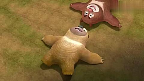 熊出没: 熊大小时候很可爱, 但是熊二从小就有点笨笨的样子!