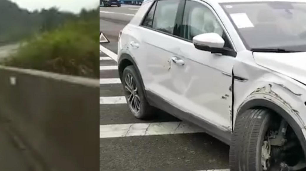 妻子开车老公旁边碎碎念,女司机分神出事故!行车记录仪拍下全程