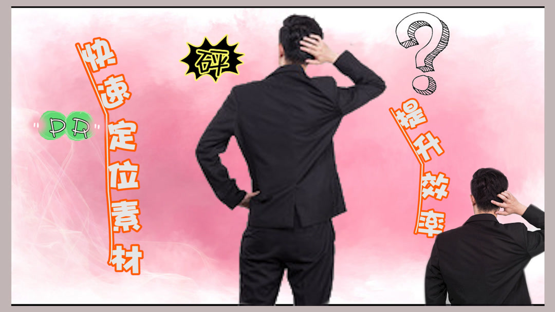 用PR做剪辑,一次导入几百个视频素材,如果快速定位到自己的需求