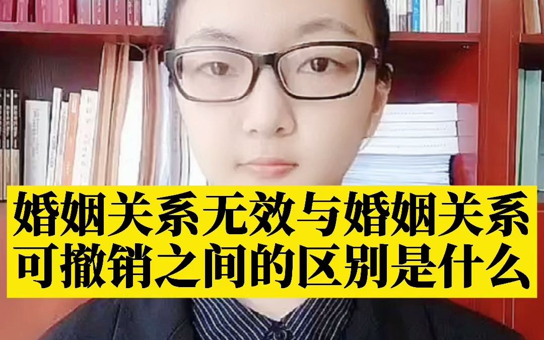 婚姻关系无效与婚姻关系可撤销之间的区别是什么?
