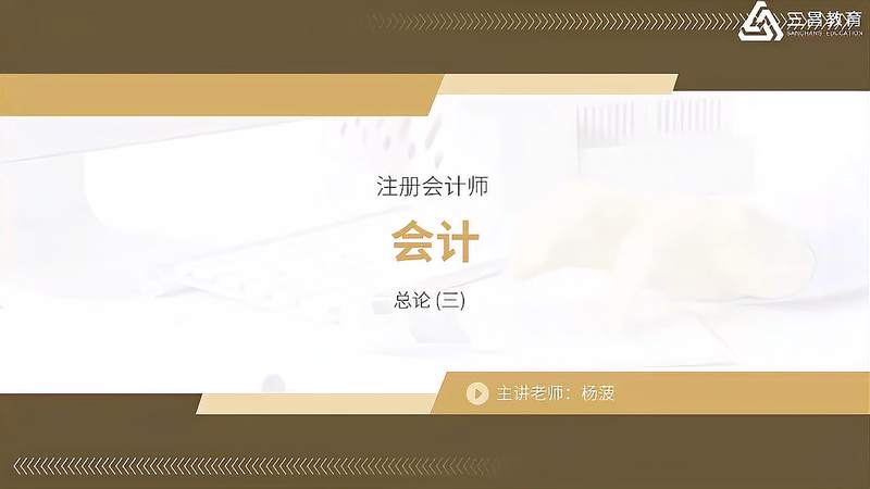 2022年注册会计师CPA:会计精讲03~1