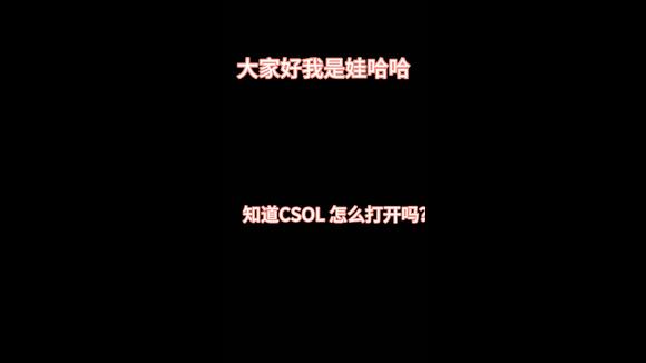来我这里教你怎么打开CSOL