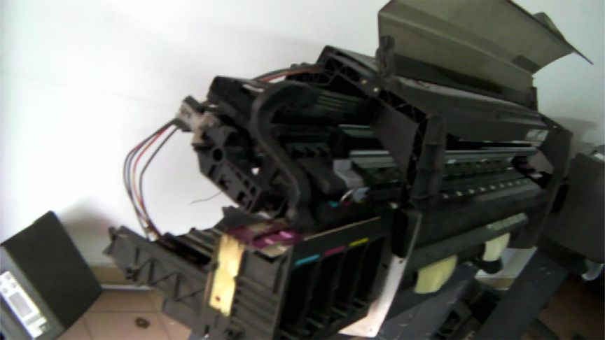 hp1050/1055CM绘图仪皮带笔架维修视频拆装分享