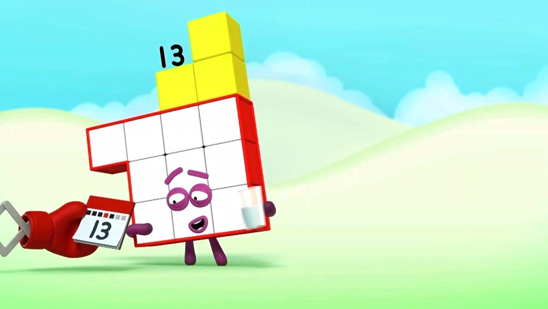 数字积木 早教动画:13出去郊游了 路途好艰辛 遇到了好多困难