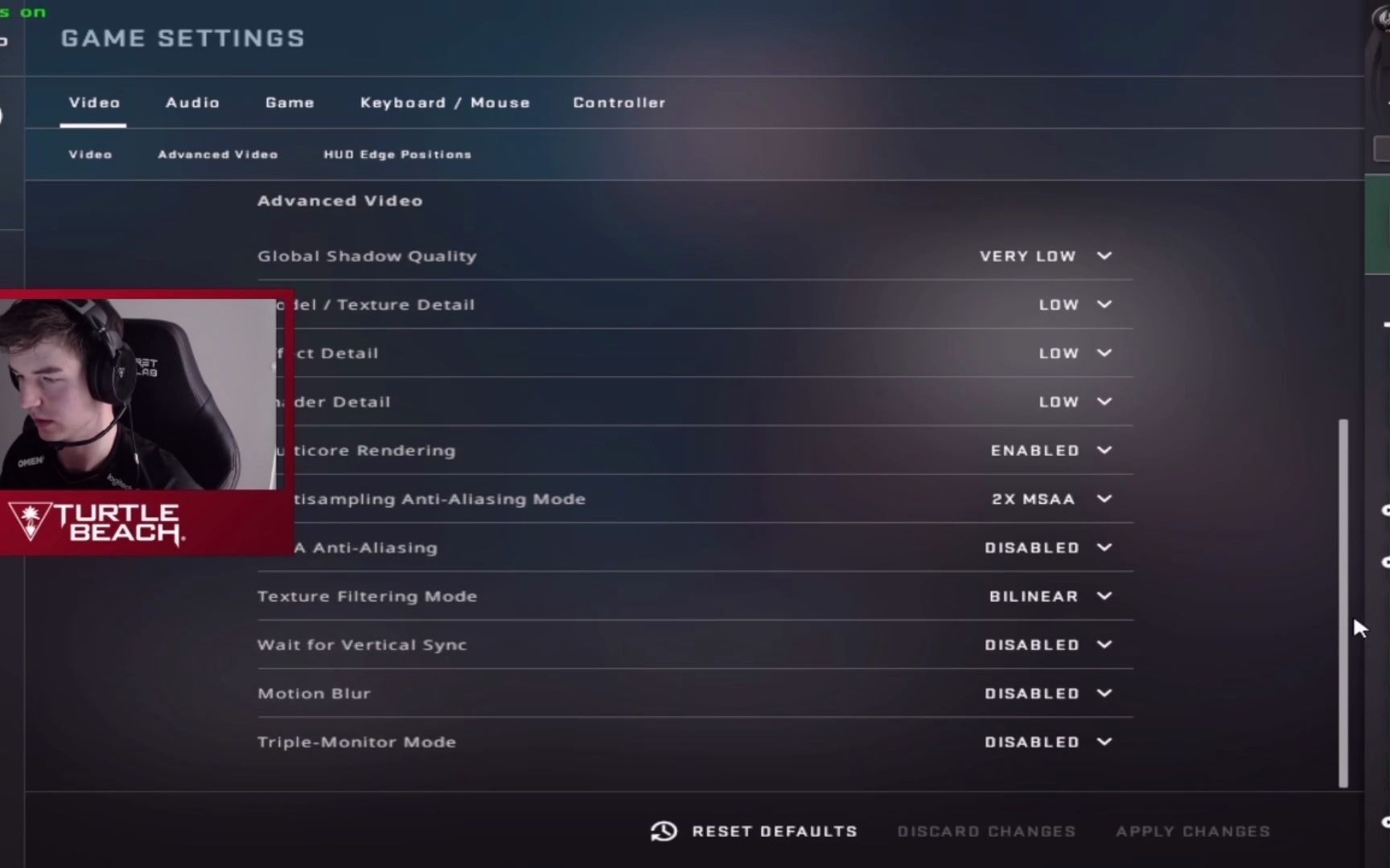 dev1ce CSGO 2020-video视频设置