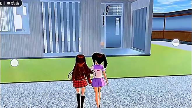 樱花校园模拟器:好姐妹的家真的好大,她家好有钱啊