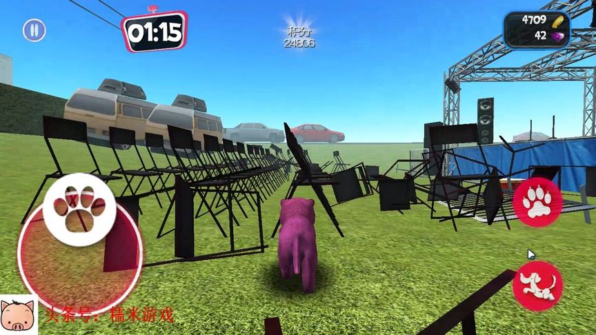 小狗拆家模拟器第4期 游园会狗狗放烟花大捣乱