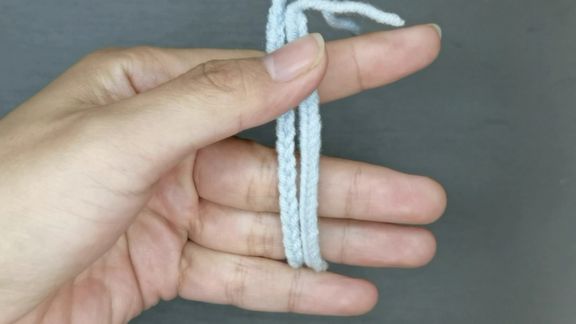 (钩织教程75期)普通锁针和加密锁针区别,加密锁针钩织方法