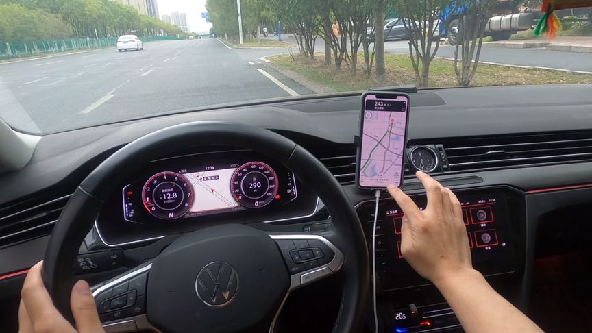 Gopro8运动相机录迈腾第一视角,这画质可还行