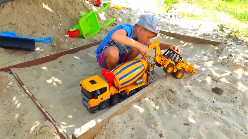 工程车动画片大全 儿童动画 萌娃玩儿工程车玩具 母婴早教启蒙