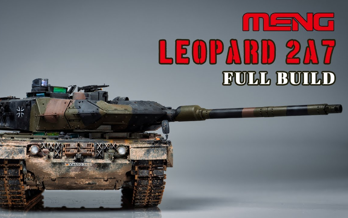...Pelle/搬】MENG 1/35 德国 Leopard 2 A7-豹2A7主战坦克模型涂装制作