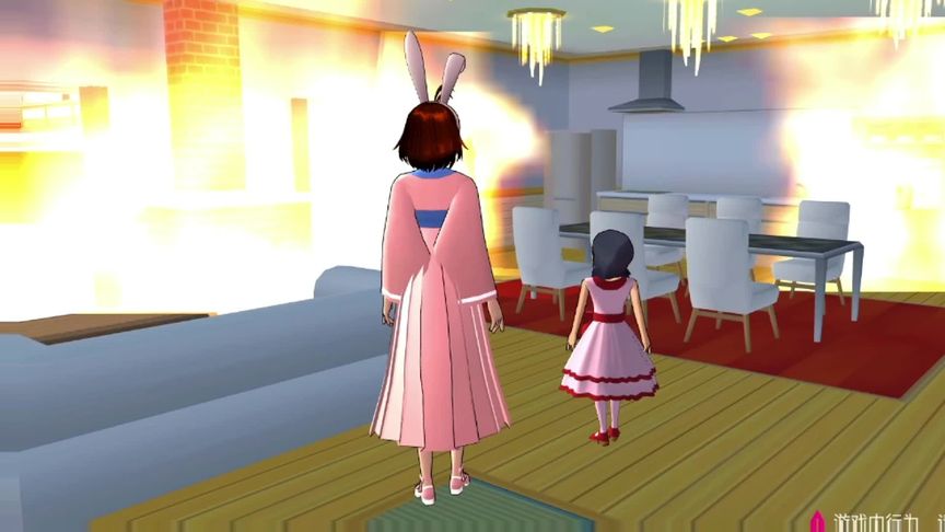 小舞救火晕倒,小梧桐救妈妈#樱花校园模拟器 #学生党 #小舞