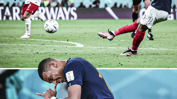 注意姆巴佩射门脚法!#卡塔尔世界杯 #姆巴佩