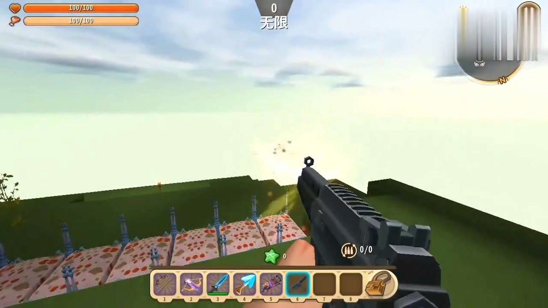 迷你世界:七彩钻石大陆寻找无限子弹枪!独自挑战巨型硫磺弓手