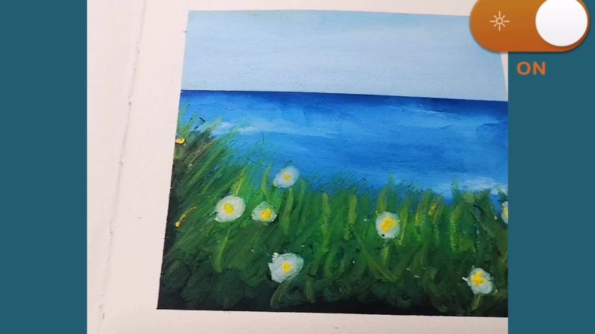 #小鹿艺术工作室#超级详细的油画棒ins风景画入门级别