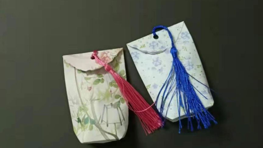 一张纸就能做漂亮的古风盲盒,装小饰品糖果都行,简单折纸视频