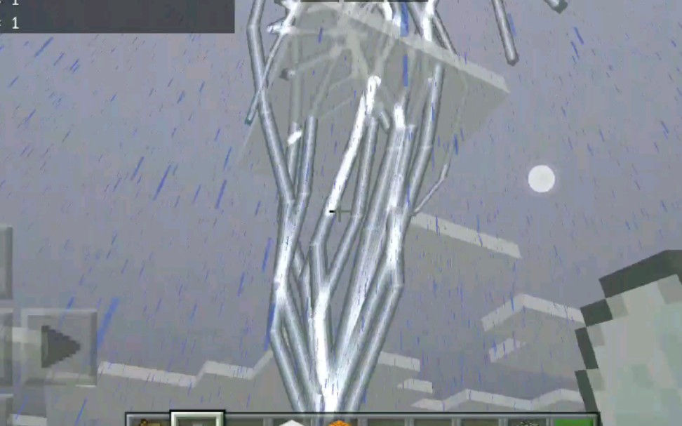 【模剑】我的世界命令方块1 居然有船闪电?