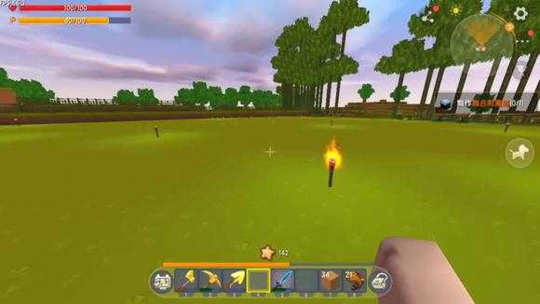 迷你世界单人冒险四期:收拾一下花场,这里以后就是种花的花园