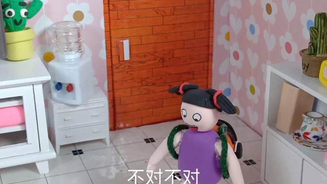 儿童定格动画:看下她的分数都不愿意,肯定考的没我多!