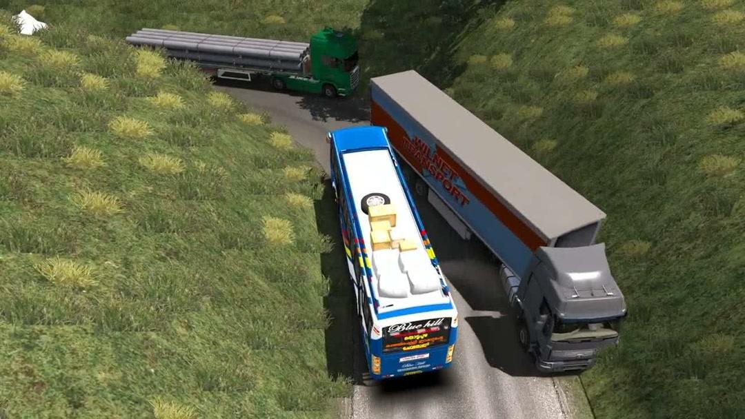 公共汽车模拟器,驾驶大巴车在公路上行驶!