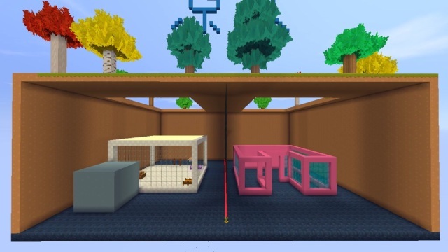 迷你世界,带车库的别墅建筑大赛,伙伴为了加车库真是煞费苦心