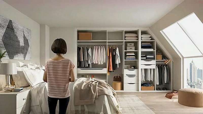 主卧带衣帽间设计 不规则空间照样能玩转