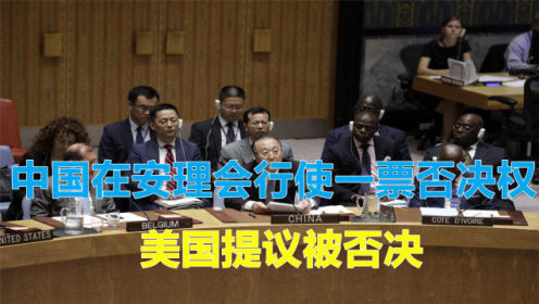 挺俄反美,中国在安理会行使"一票否决权",美国提议被直接否决