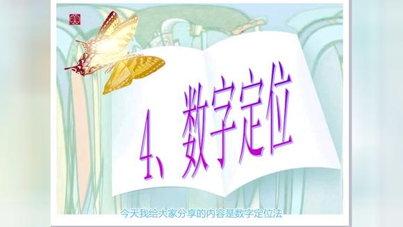 蓝贵老师分享数字定位