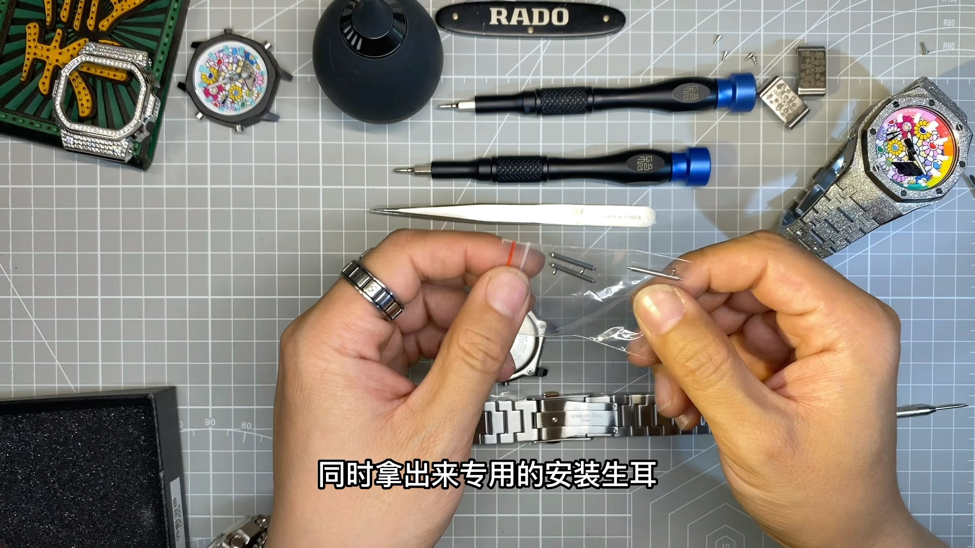 稳哥定制改装卡表G表Dw5600bb 改装35周年金属小方块GMW-5000...