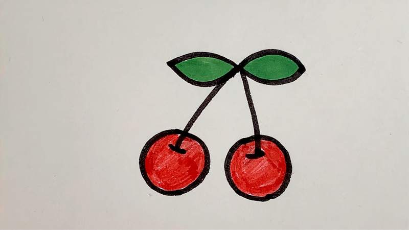 这样画樱桃不信你不会!