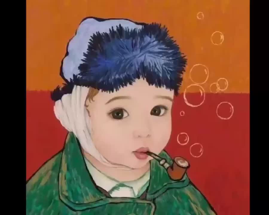 #画 欣赏适合小朋友看的世界名画,有没有被可爱到呢ߤ�ߤ�ߤ