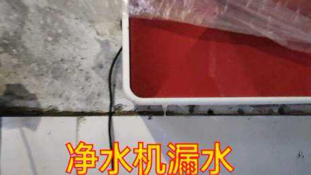 净水器工作时漏水,拆开面板一看:维修如此简单