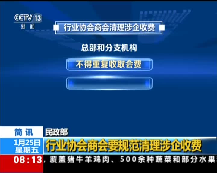 民政部:行业协会商会要规范清理涉企收费