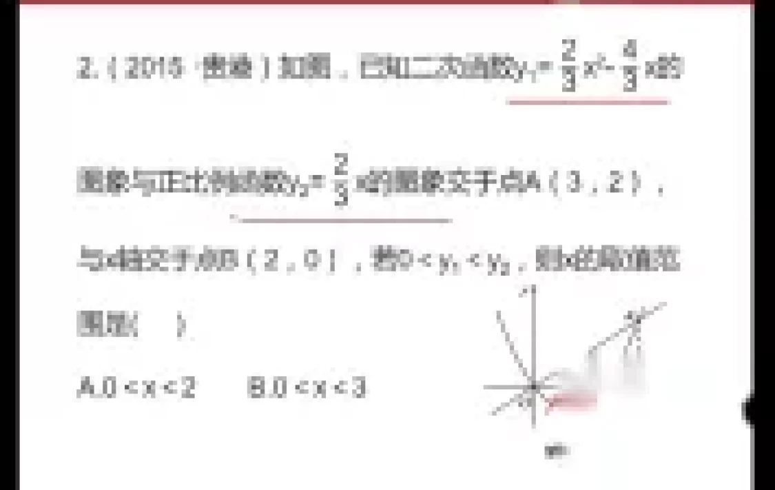九下二次函数的应用第一部分