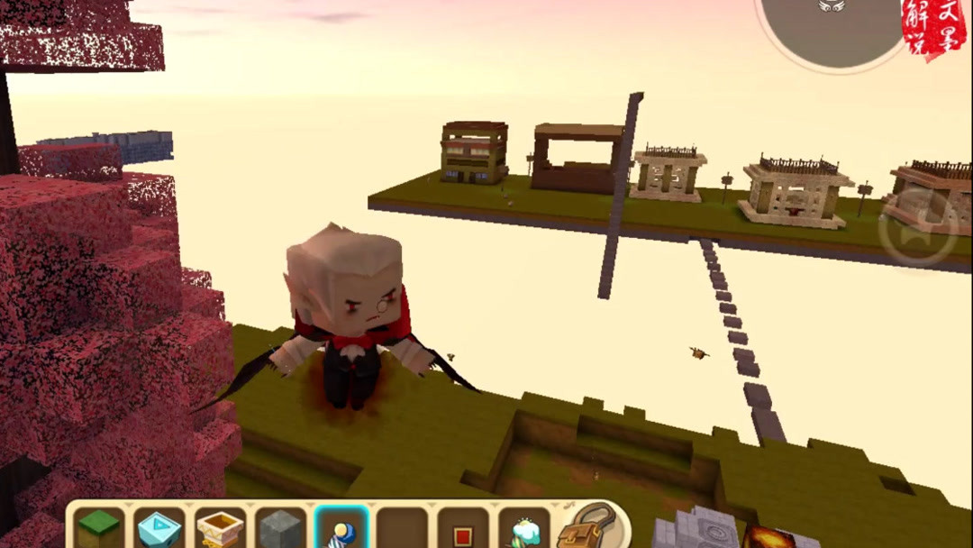 迷你世界文墨空岛生存 机关布置现场