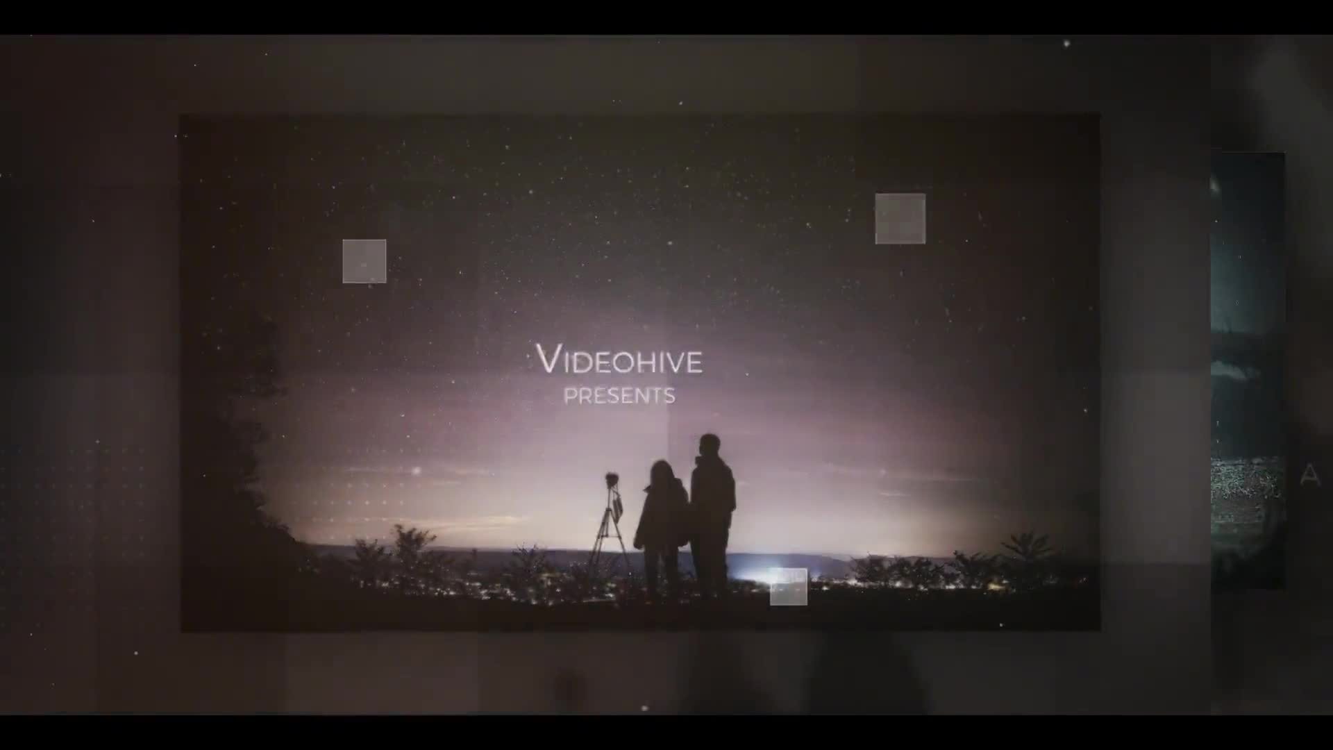 优雅三维幻灯片片头,可替换25张图片