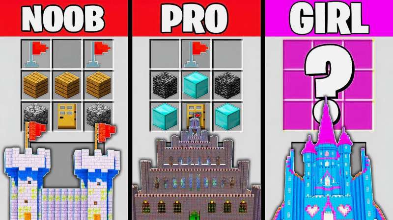 我的世界战斗:超级城堡制作挑战