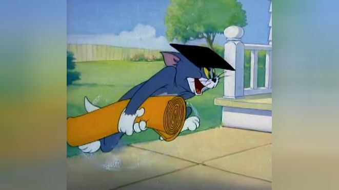 《猫和老鼠》汤姆追赶着杰瑞