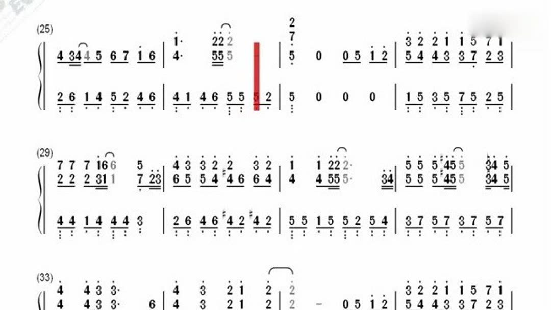 视听简谱《最美的期待》钢琴简谱弹奏版, 凉生我们可不可以不忧伤...