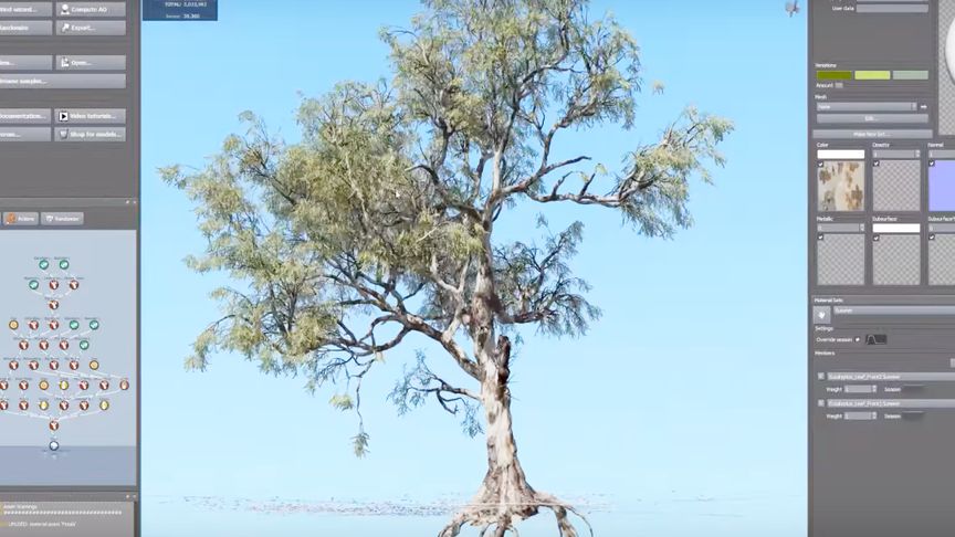 看speedtree如何从无到有制作一颗影视级别的cg植物树木