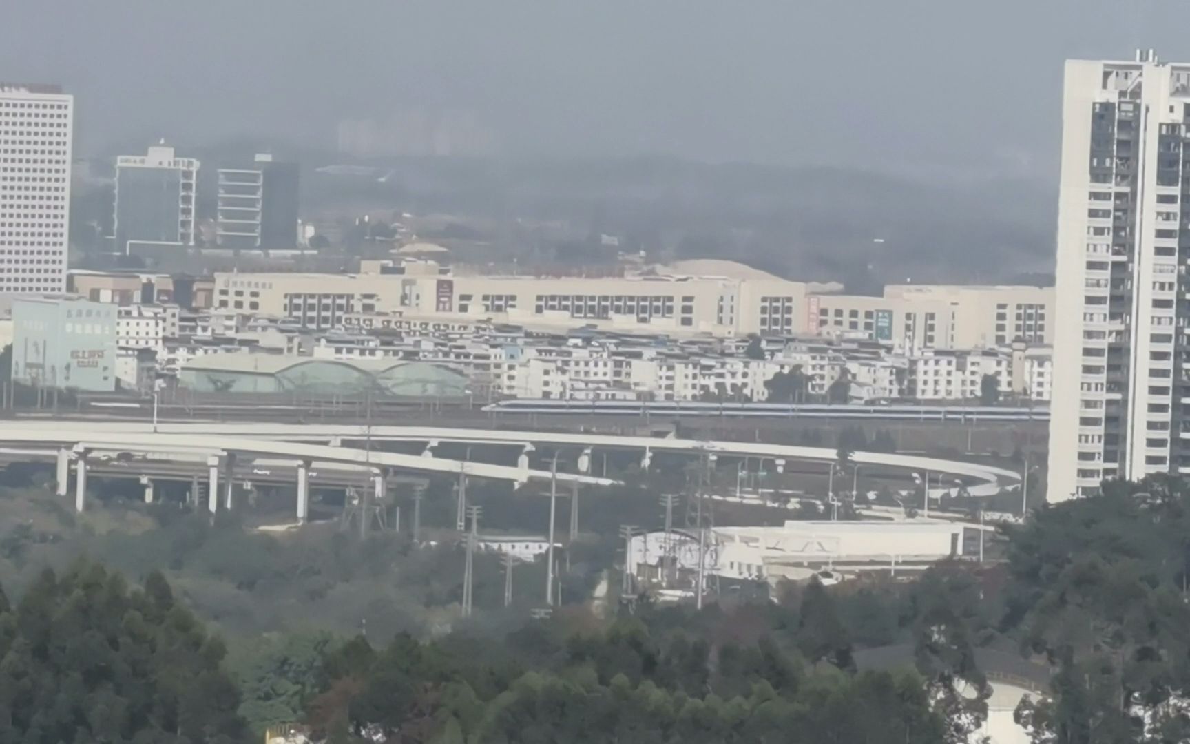 [素材整理]南宁东站附近拍动车 2023年元旦